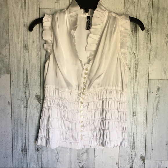 Milano | Tops | Vintage White Top S | Poshmark